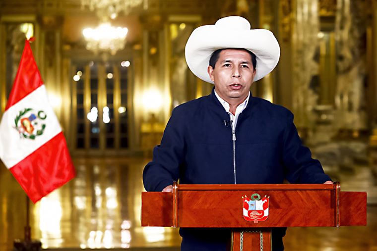 Presidente Castillo brindará esta noche un mensaje a la Nación ...