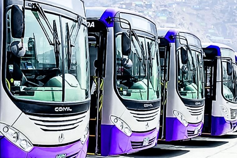 ATU incrementa buses en corredor Morado para atender a unos 3,600 ...